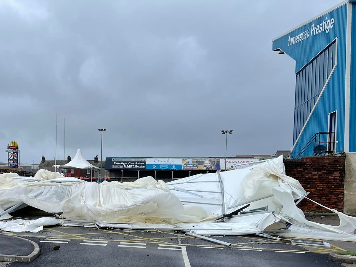 Storm Eunice causes 'six-figures' worth of damage at Barrow ground